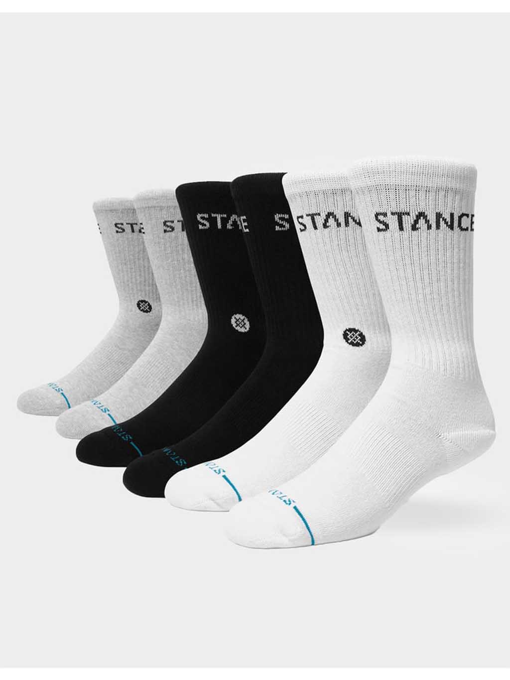 Origin 6 Pack Crew Socks - Multi – Garage Skateshop