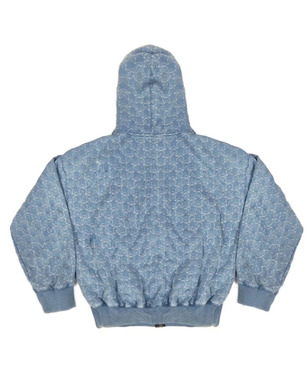 All Star Zip-Up Hoodie - Acid Blue – Garage Skateshop