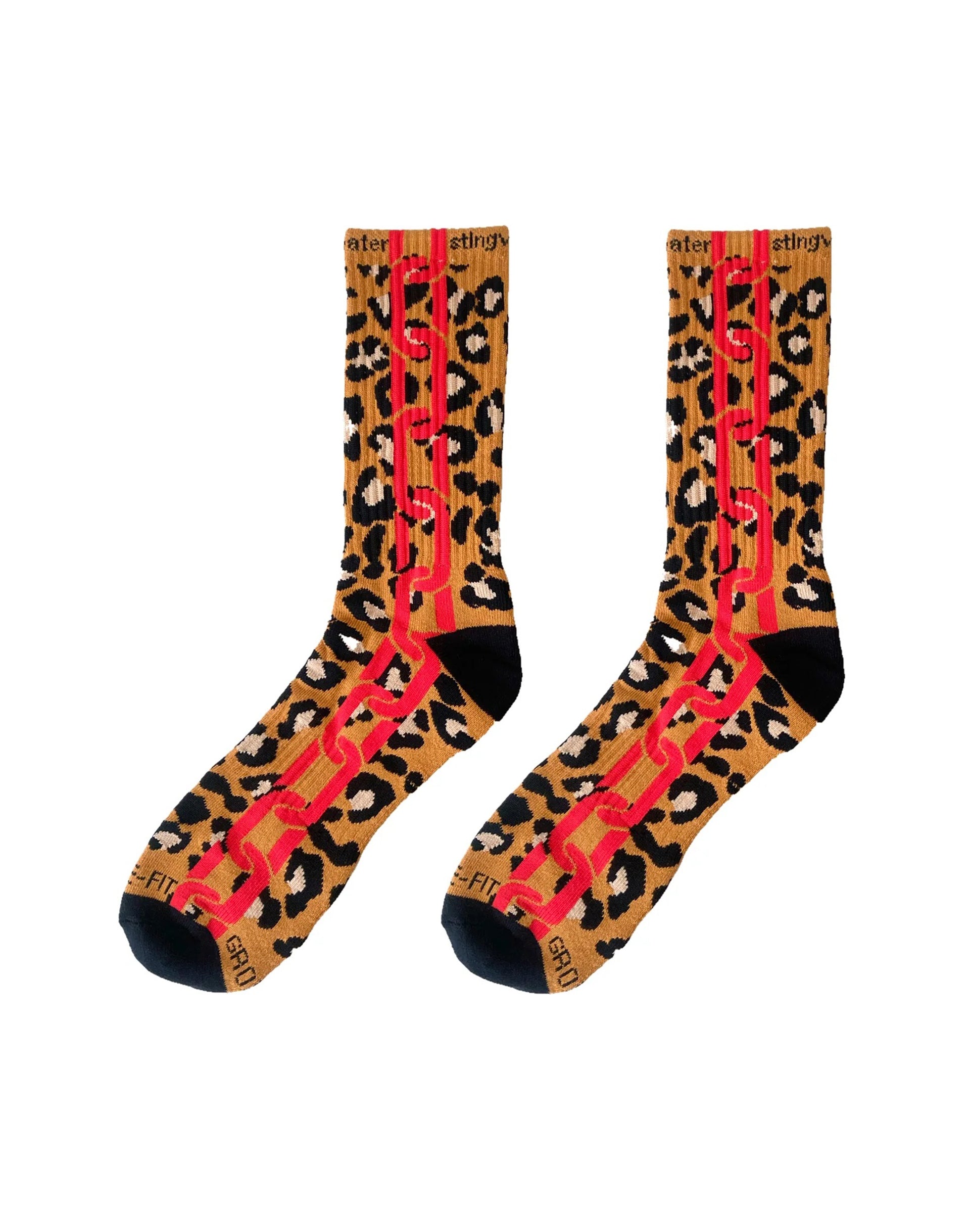 Chain Socks - Leopard – Garage Skateshop